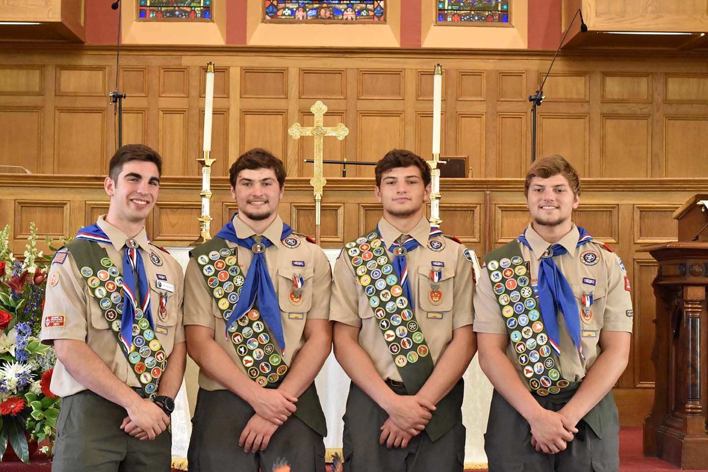 Triplets join a fourth friend to earn Eagle Scout - Fredericksburg Free ...