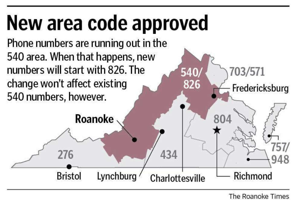 State Corporation Commission Adds New Area Code To 540 Region State Corporation Commission Adds New Area Code To 540 Region