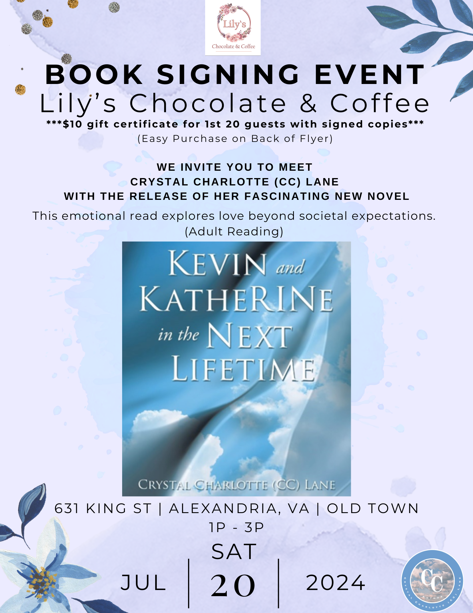 Lily Book Signing Flyer - Fredericksburg Free Press
