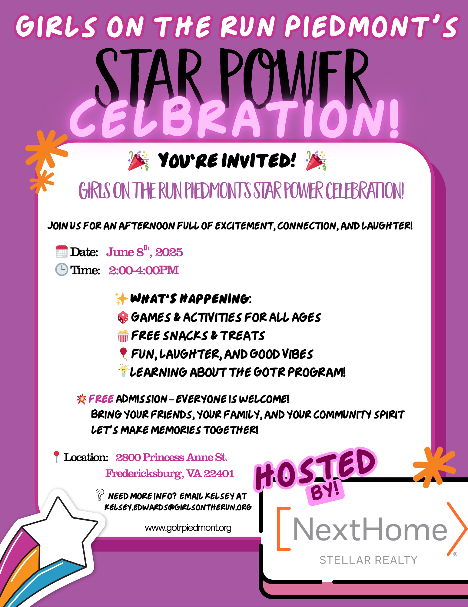 🎉 Girls on the Run Piedmont’s Star Power Celebration 🎉 - Fredericksburg ...