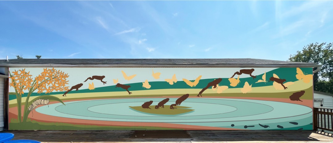 Artists team up for new mural at Oberle Academy - Fredericksburg Free Press