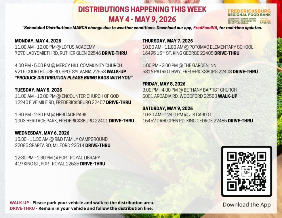 Food Bank distribution this week - Fredericksburg Free Press