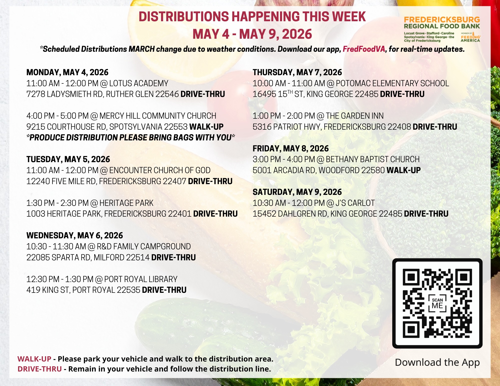 Food Bank distribution this week - Fredericksburg Free Press