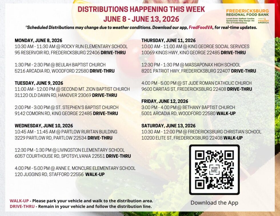 Food Bank distribution this week | Fredericksburg Free Press